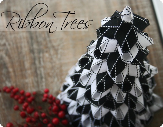 Ribbon Christmas Trees {Tutorial} - Whipperberry